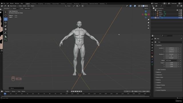 Cyborg Hard Surface Character Creation in Blender (2) 10 - Real World Size