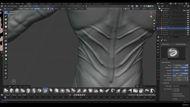 Cyborg Hard Surface Character Creation in Blender (3) 11 - Torso Mech Design