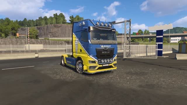 Euro Truck Simulator 2 Перевозка шин самолета без единой царапины.