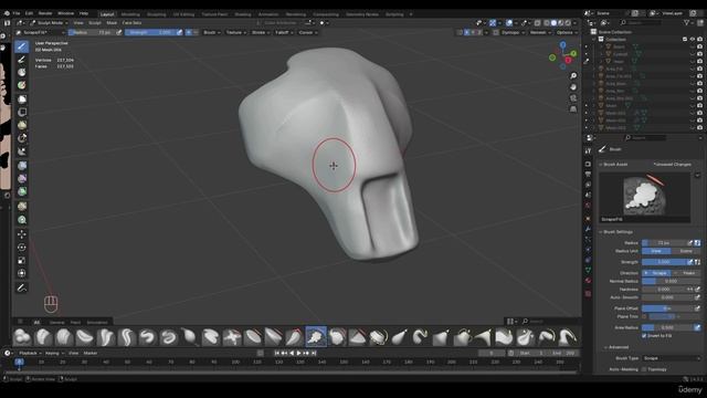 Cyborg Hard Surface Character Creation in Blender (3) 5 - Upper Arm Armor
