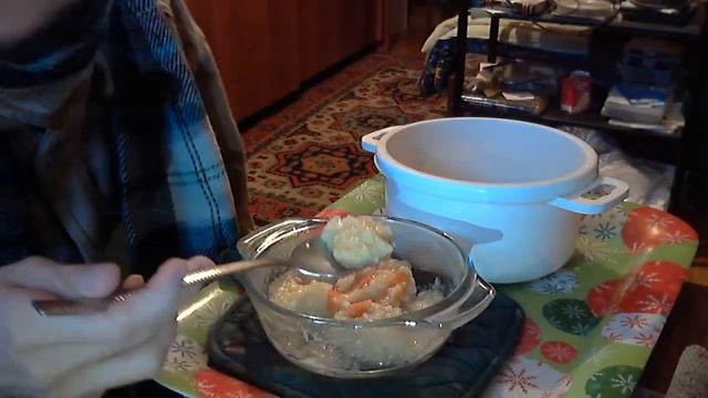 Вопрос-ответ и завтрак с Толяном - пшеничная каша с морковью