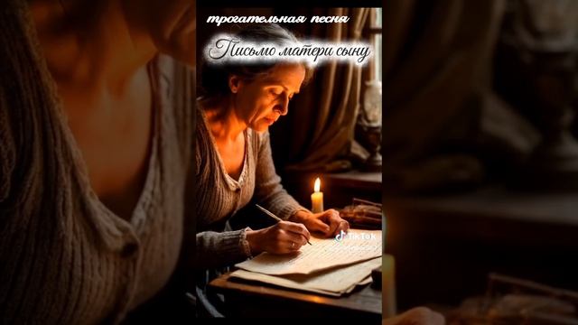 Трогательная песня «Письмо матери сыну»