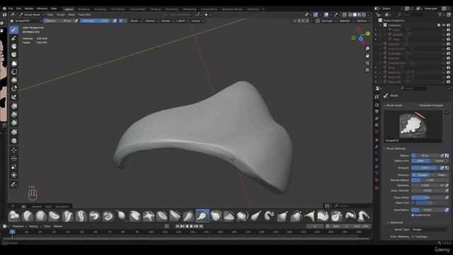 Cyborg Hard Surface Character Creation in Blender (3) 7 - Glute Armor