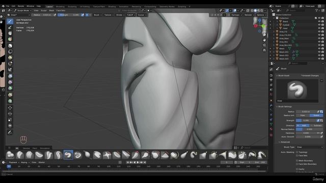Cyborg Hard Surface Character Creation in Blender (3) 10 - Leg Armor 3