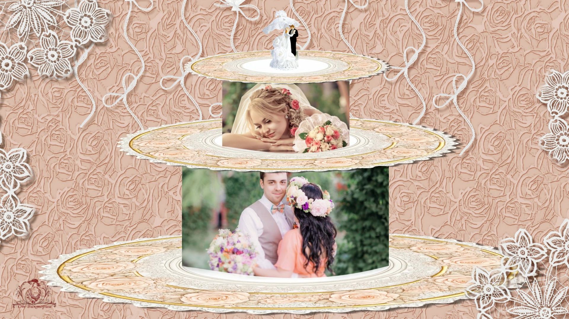 Свадьба в пудрово -розовом бесплатный проект ProShow Producer Free