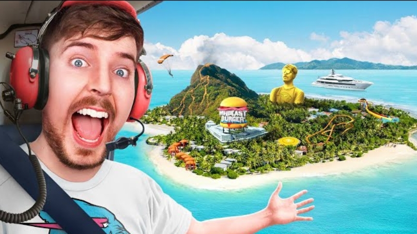 100 человек сражаются, за частный остров. Мистер Бист.