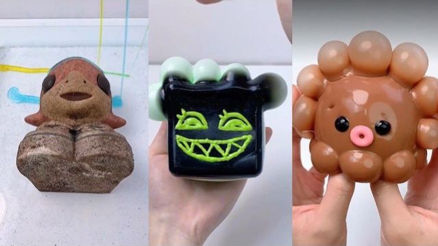 АСМР: ПОТРЯСАЮЩАЯ ПОДБОРКА НОВЫХ ЛИПУЧЕК, ЛИЗУНОВ И ХЛЮПИКОВ!! МОЕМ СИЛИКОНОВЫЕ ИГРУШКИ РЕАКЦИЯ