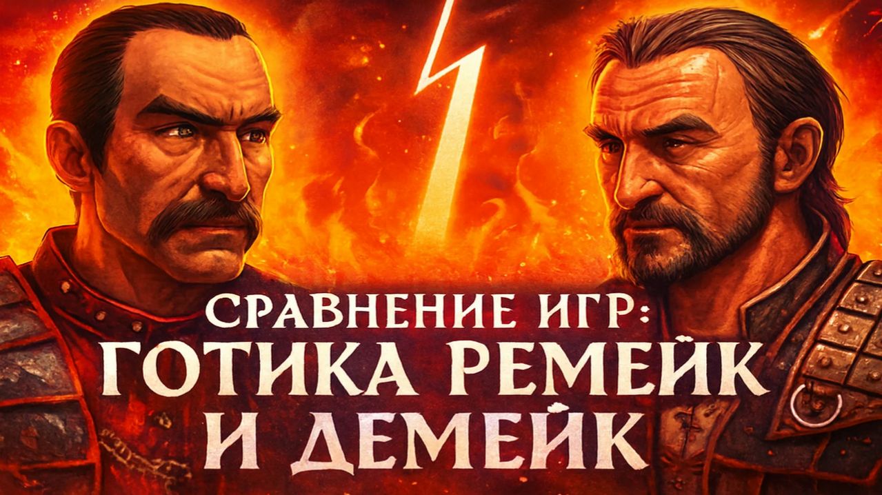 🔴🎥🎞️✂️ 🏰-🏰 🇵🇱 🇺🇸 🇩🇪 🇷🇺 Gothic 1 Remake VS Demake 23-2 Вступительный диалог с Диего