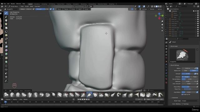 Cyborg Hard Surface Character Creation in Blender (3) 12 - Arm Joint Design