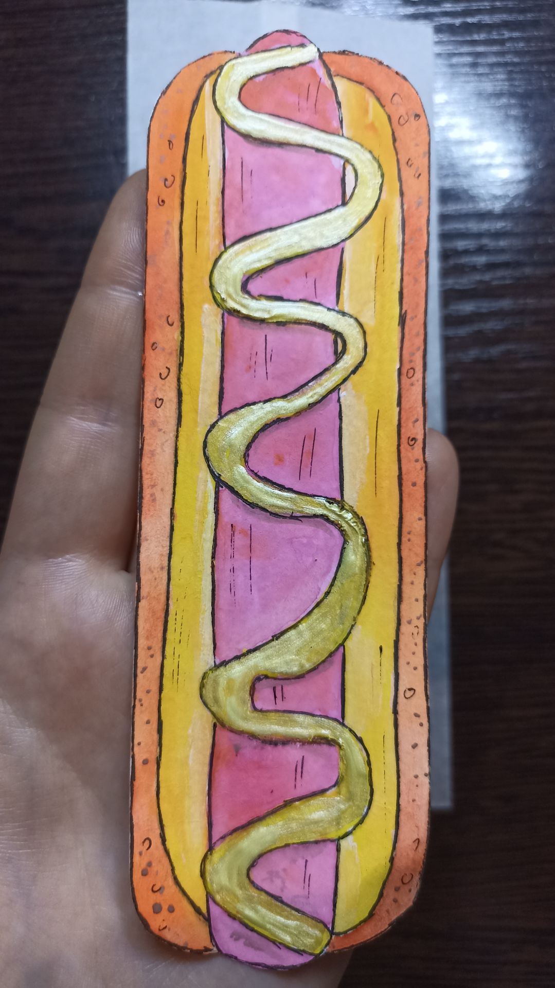 Закладка для книги в виде хот-дога