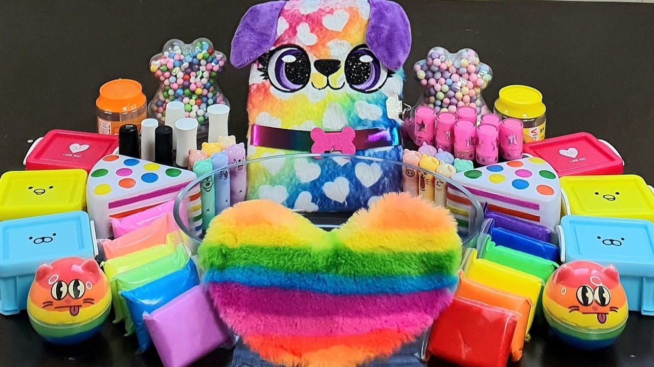 АСМР Слайм 💗 Радужный Слайм 💗 Видео АСМР