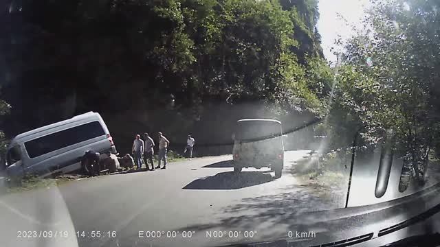 Абхазия. Озеро Рица, дорога, авария. 11 часть.