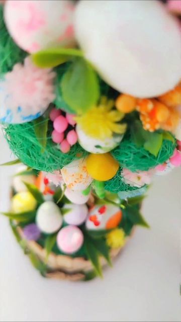 Яркая Пасхальная Поделка🐥🌸🌿 #пасха2026 #пасхальныйдекор