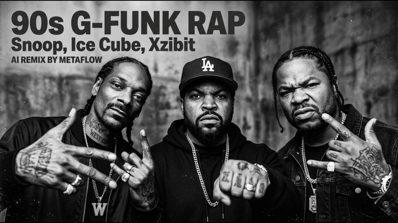 90s G-Funk Rap StreetZ Vol.1 _ Snoop Dogg, Ice Cube,  Xzibit, Cypress Hill Inspired West Coast Mix