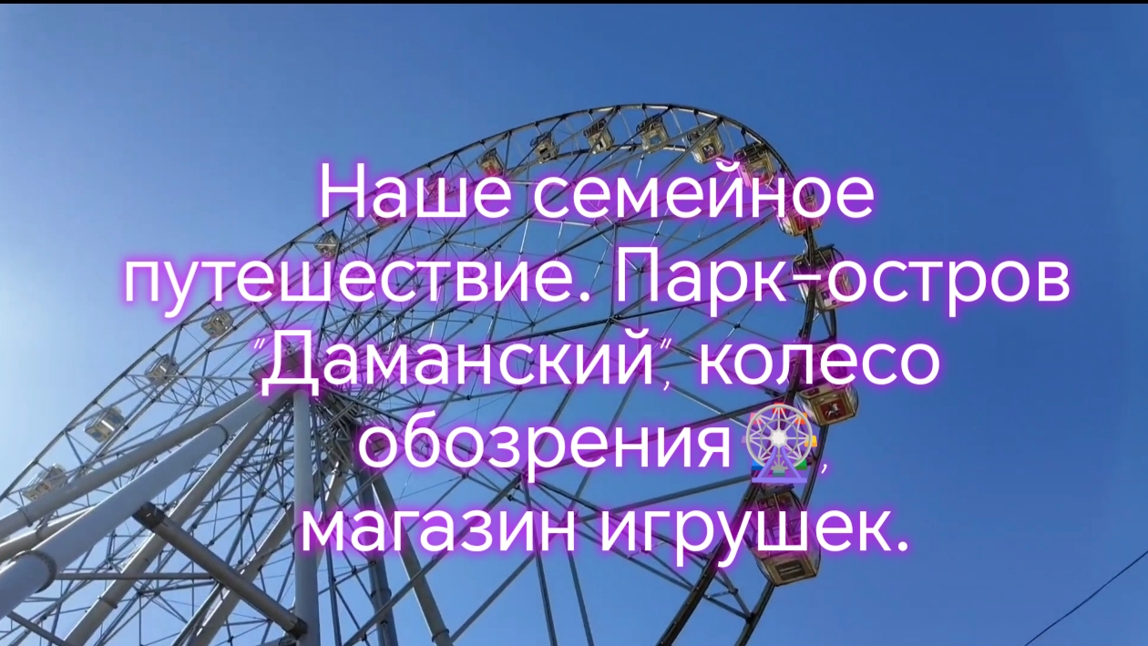 Наше семейное путешествие. Парк-остров "Даманский", колесо обозрения🎡, магазин игрушек.