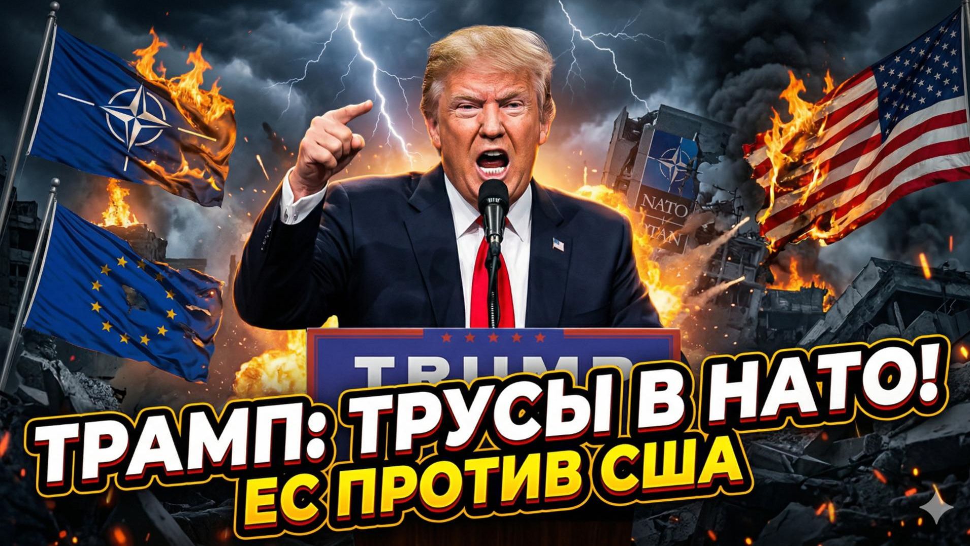 🔥Себастиан Сас | «ТРУСЫ!»: Трамп уничтожает НАТО и Европу за дерзкий отпор Вашингтону