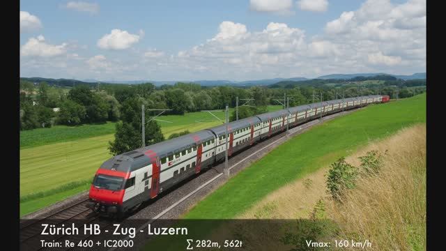 🚄 4К SmartTV ➤ 🌄 Цюрих HB - Люцерн, Швейцария! [09.2019] 🌄