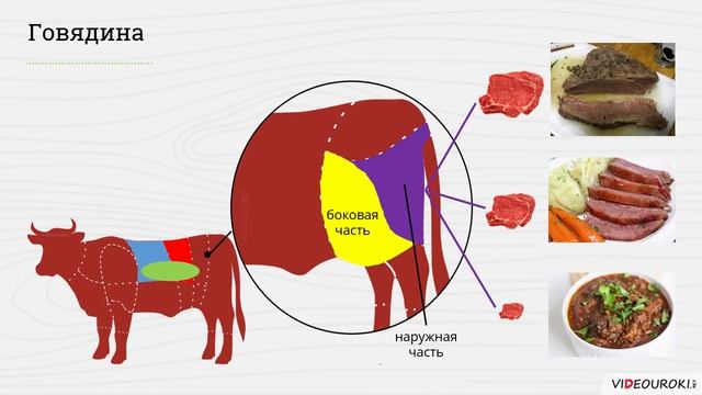 'Механическая и тепловая обработка мяса.'