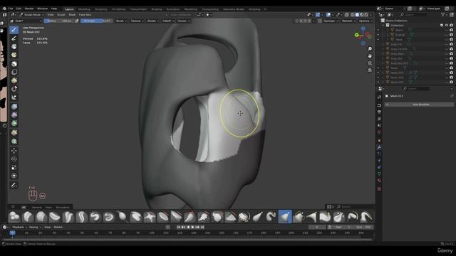 Cyborg Hard Surface Character Creation in Blender (3) 9 - Leg Armor 2