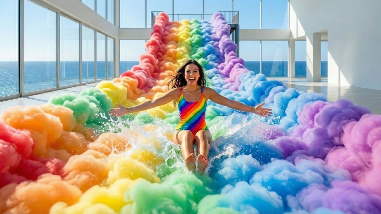 На какой водной горке мечты вы бы хотели покататься? 🛝Волшебные водные горки ASMR