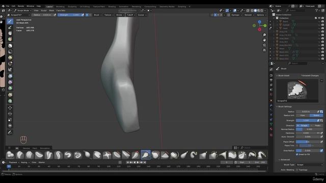 Cyborg Hard Surface Character Creation in Blender (3) 4 - Abs Armor