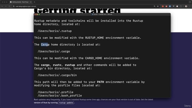5. macOS Installing Rust