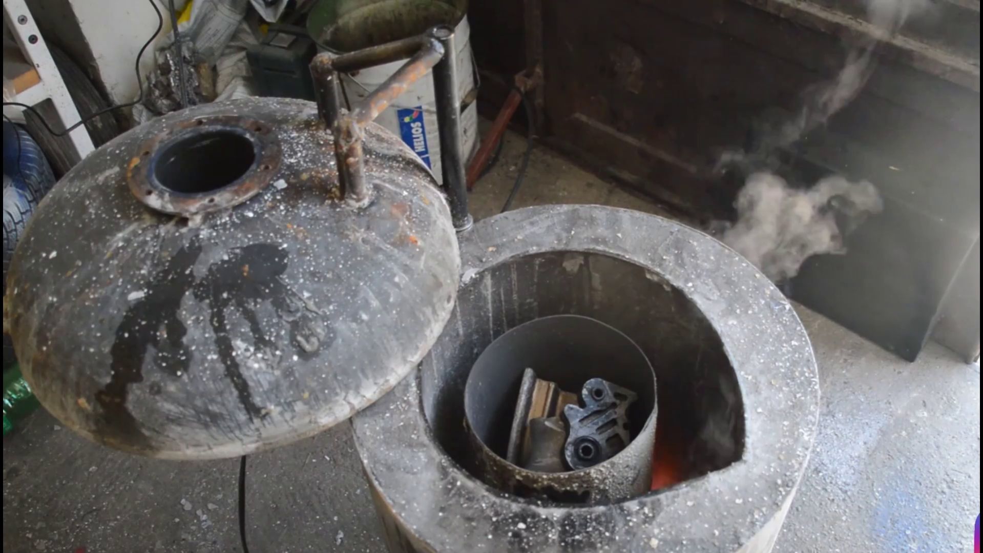 Бюджетная печь для павки алюминия