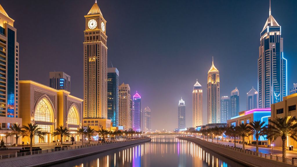 Water canal, Dubai mall, Dubai Marina, clock tower, Wafi mall, Ski Dubai, Фуджейра, ночной Дубай