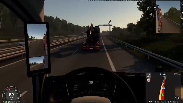 Euro Truck Simulator 2 #59  - Перевозка Автомобилей 342км