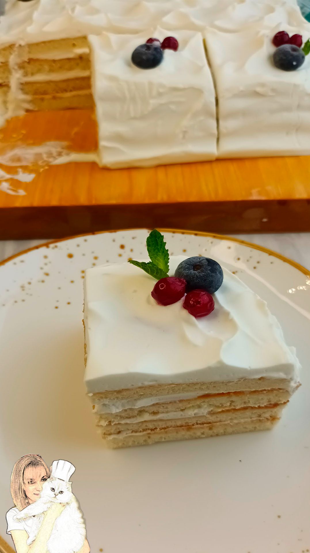 Торт Молочная девочка🍰 Всего 4 ингредиента!