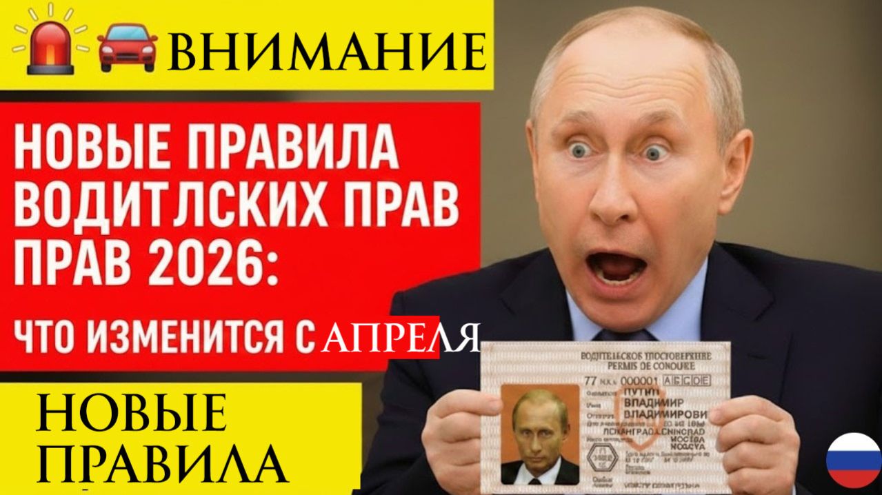 🚨 🚗 НОВЫЕ ПРАВИЛА ВОДИТЕЛЬСКИХ ПРАВ 2026 Что изменится с апреля ВНИМАНИЕ, водители старше 65 лет!