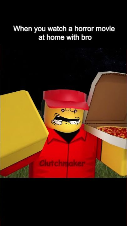 When you watch a horror movie at home with bro 💀