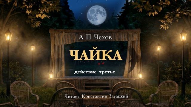 Пьеса "Чайка" А. П. Чехов. Действие третье. Аудиокнига. Исполняет Константин Загацкий.
