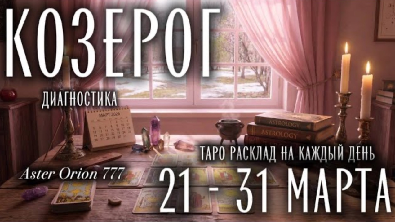 ♑️ КОЗЕРОГ 🌸 21 - 31 марта 2026 🌸 ПРОГНОЗ_ДИАГНОСТИКА
