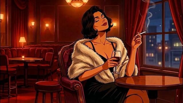 Nostalgic Smoky Vintage Jazz Bar ❄️ – 1940s Retro Winter Jazz Classics
