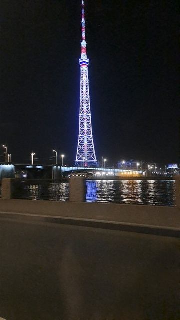 Петербург ночная подсветка телевышки