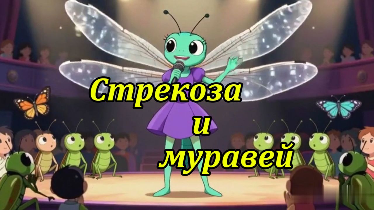 Стрекоза и муравей. Музыкальный клип.