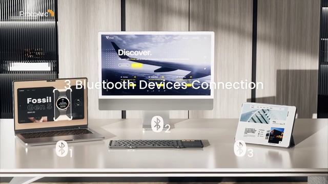 Складная клавиатура с тачпадом    ProtoArc XK01 TP