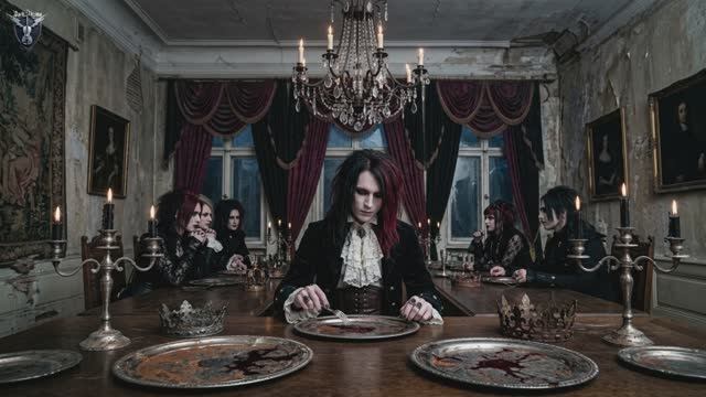 «мой японских трек в стиле (Visual Kei). песня (Званый ужин аристократа) на русский