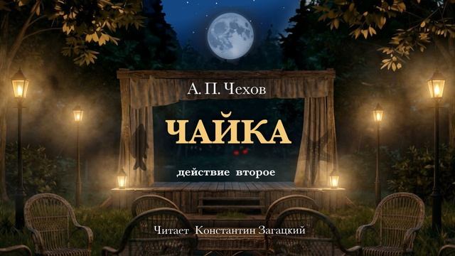 Пьеса "Чайка" А. П. Чехов. Действие второе. Аудиокнига. Исполняет Константин Загацкий.