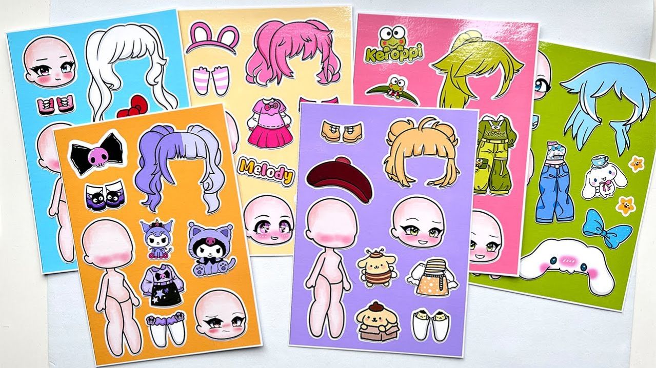 Бумажный АСМР💜 Тока Бока 💜 Куроми и Мелоди 💜 Видео АСМР