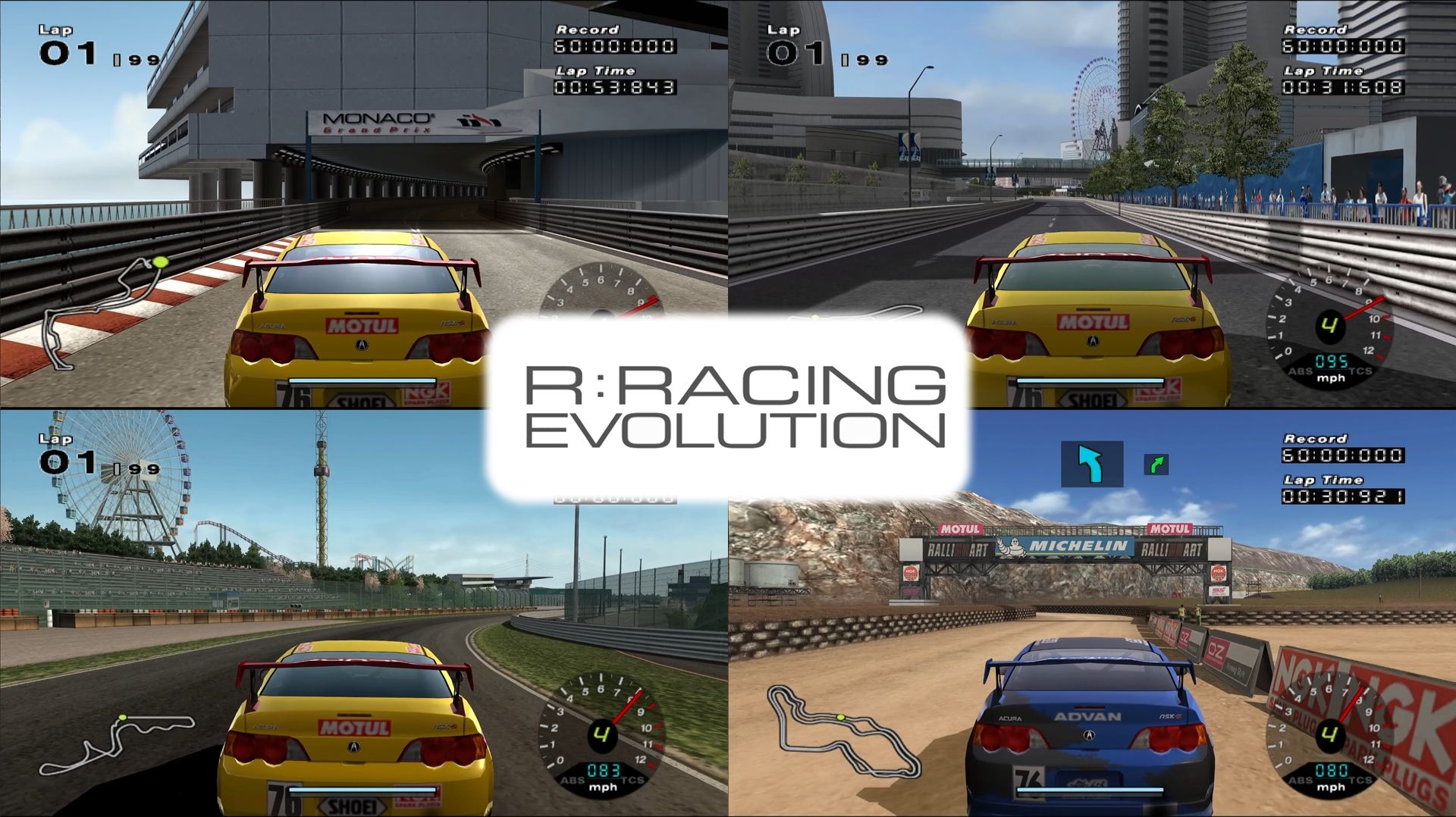 R: Racing Evolution (PS2) - Все Гоночные Трассы