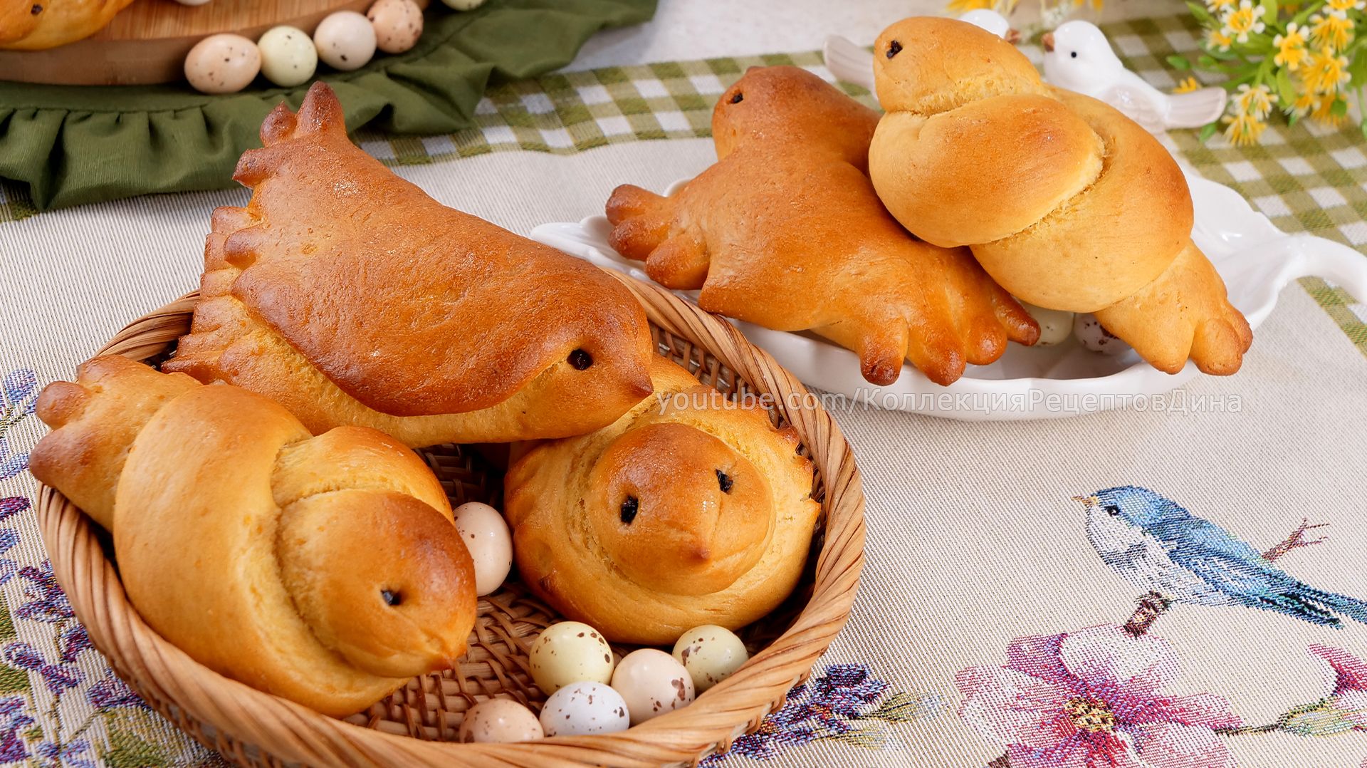 🕊 ЖАВОРОНКИ 🕊 Пять Видов БУЛОЧЕК-ПТИЧЕК из Вкуснейшего Постного теста на тыквенном соке 🕊