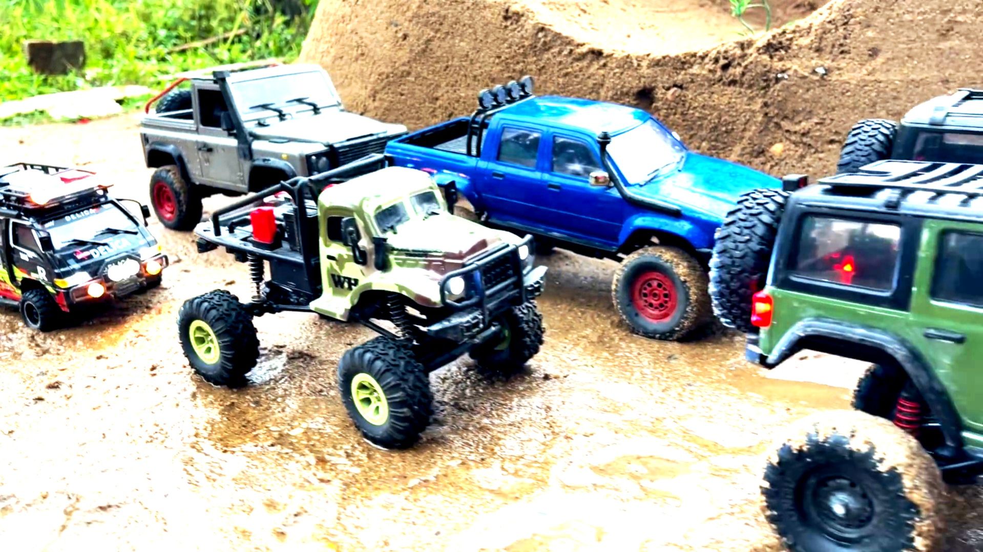 Весеннее испытание по грязи и песку машинок на радиоуправлении