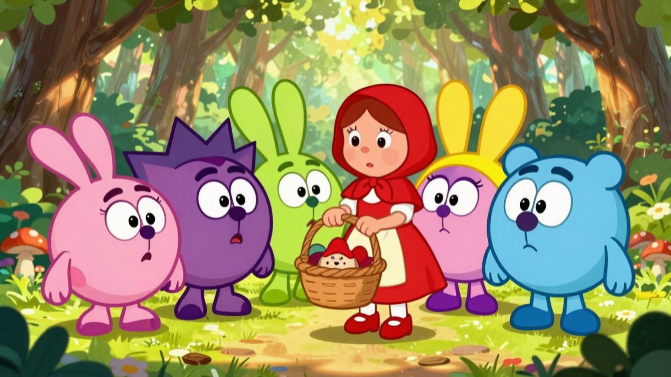 Смешарики Мультик / Сказка Красная шапочка / Мультики для детей