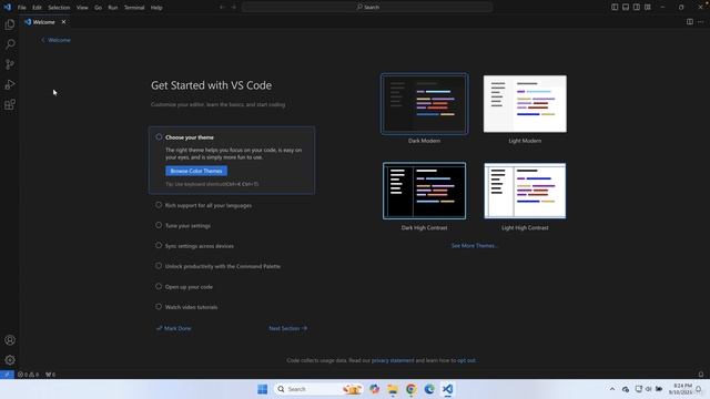 12. Windows Installing Visual Studio Code