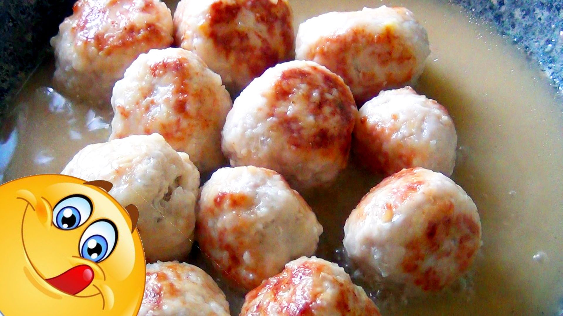 Тефтели с рисом Ёжики с подливой на сковороде - рецепт