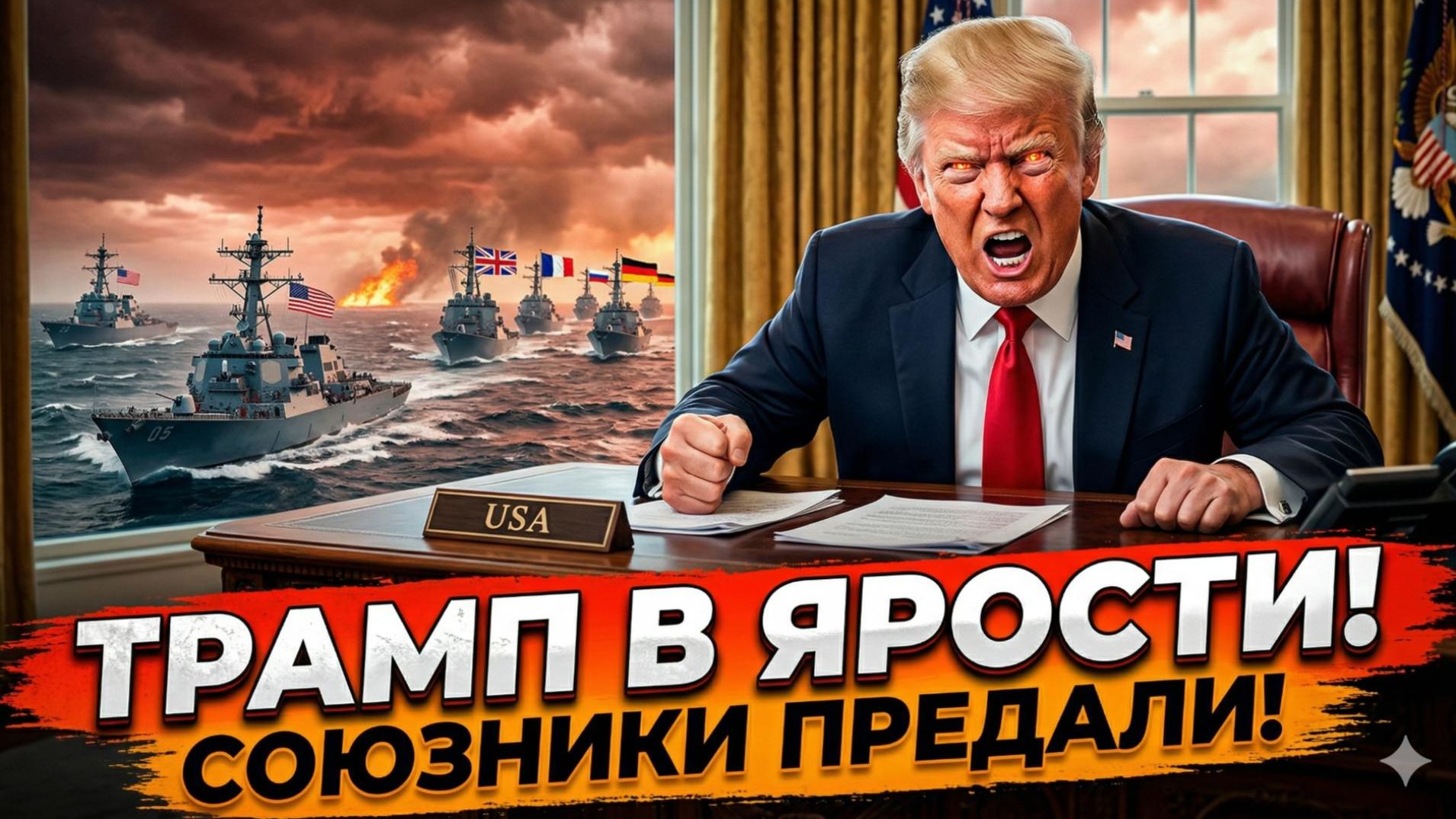 🤬Джон Хелмер | Трамп в бешенстве: "Союзники" послали Америку в Ормузском проливе
