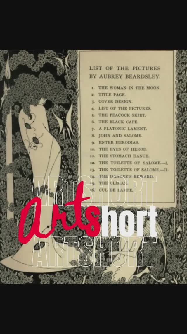 ArtShort. Aubrey Beardsley. Blanc et noir. «Ожившие» иллюстрации. Часть 1-я