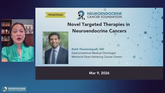 Novel Targeted Therapies in Neuroendocrine Cancers - NCF - Mar 9 2026
